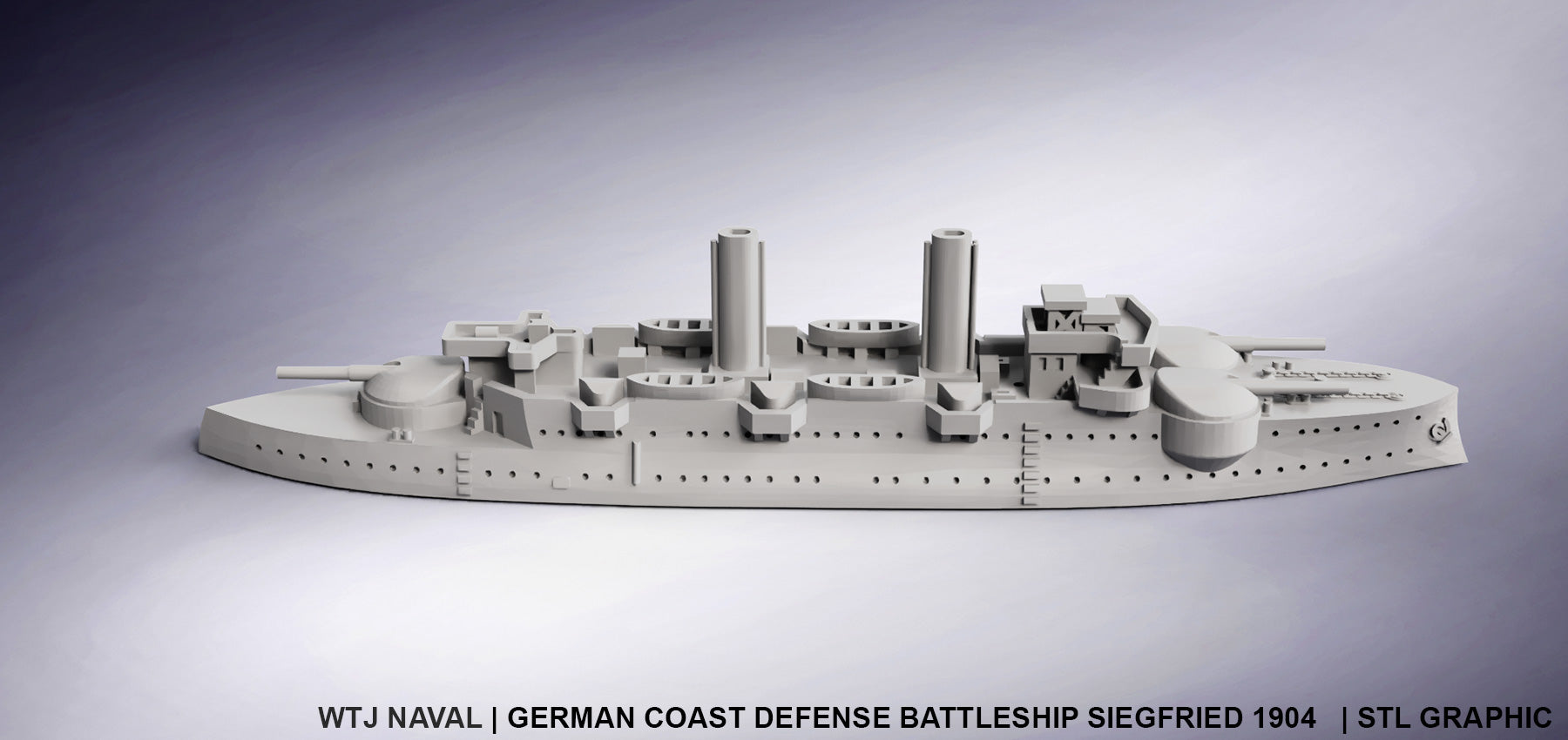 Siegfried 1904 - German Navy - Pre Dreadnought Era - Wargaming - Axis