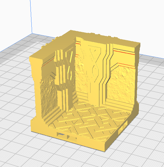 Dwarven Corner Walls - 28 mm / 1" - DragonLock - DND - Pathfinder - RP