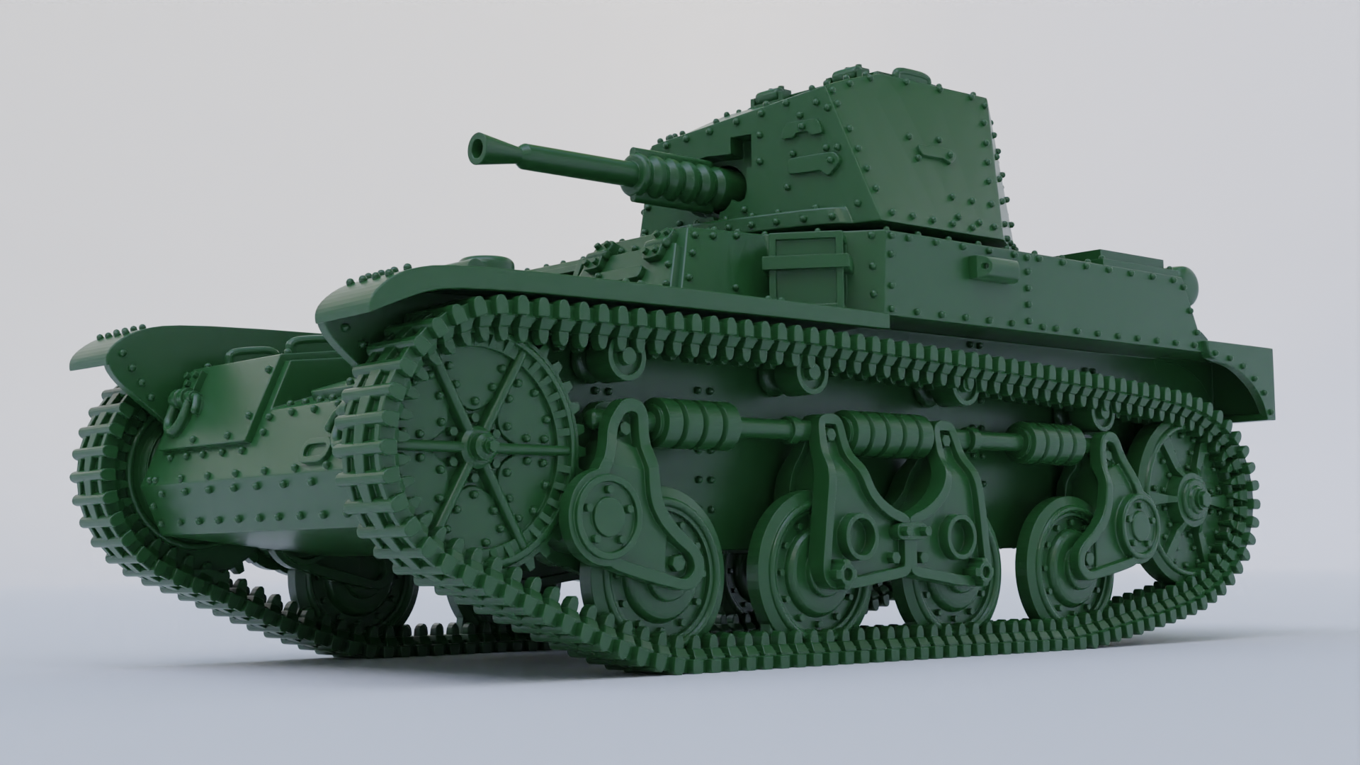 Light Tank Renault AMR-35 ZT-1 - French Army - 28mm Scale - wargame3d