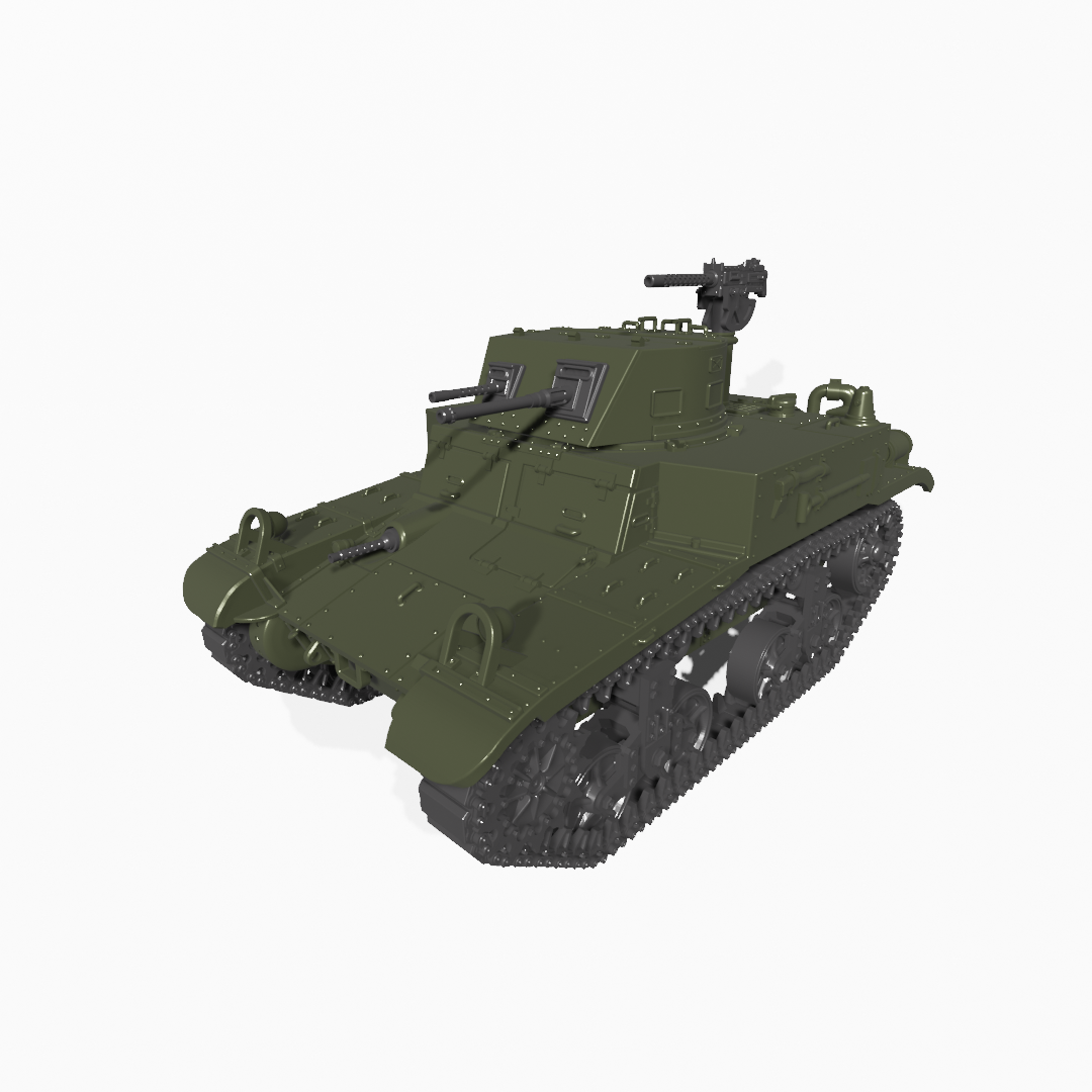 M1 combat car (Light Tank M1) - 28mm Scale - wargame3d