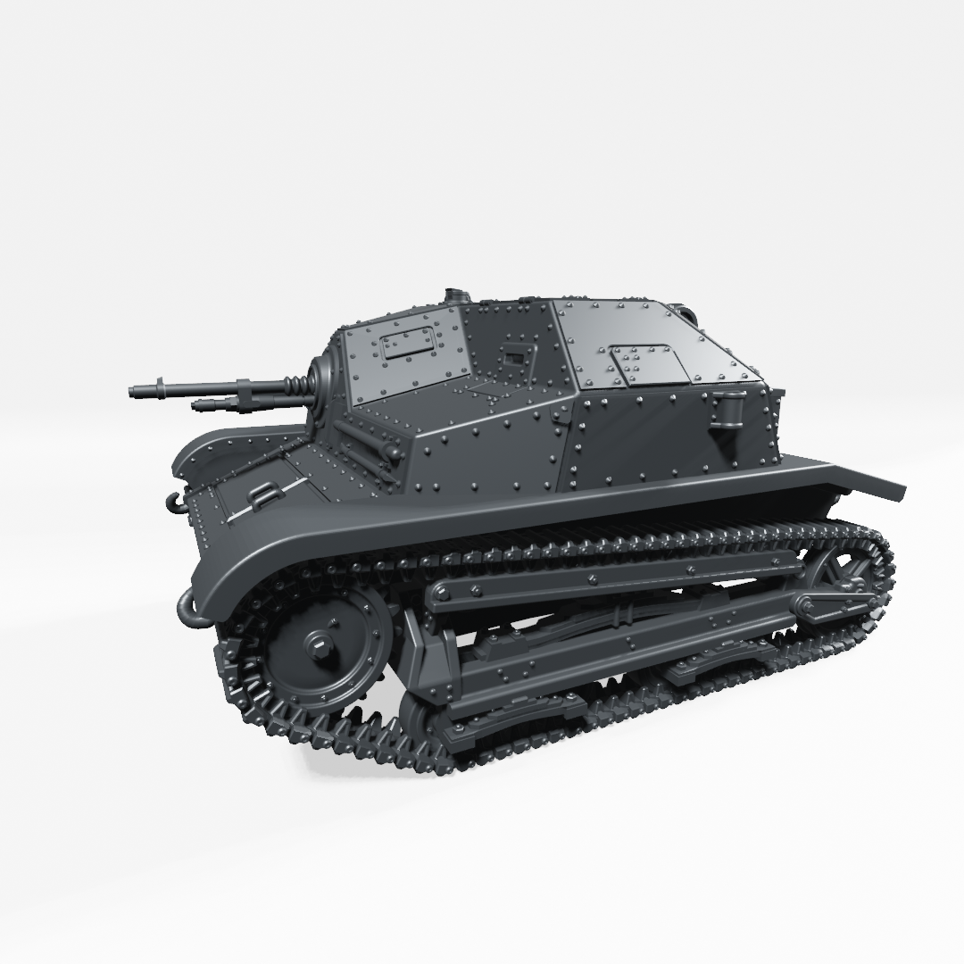 Tankette TKS - Polish Army - 28mm Scale - wargame3d