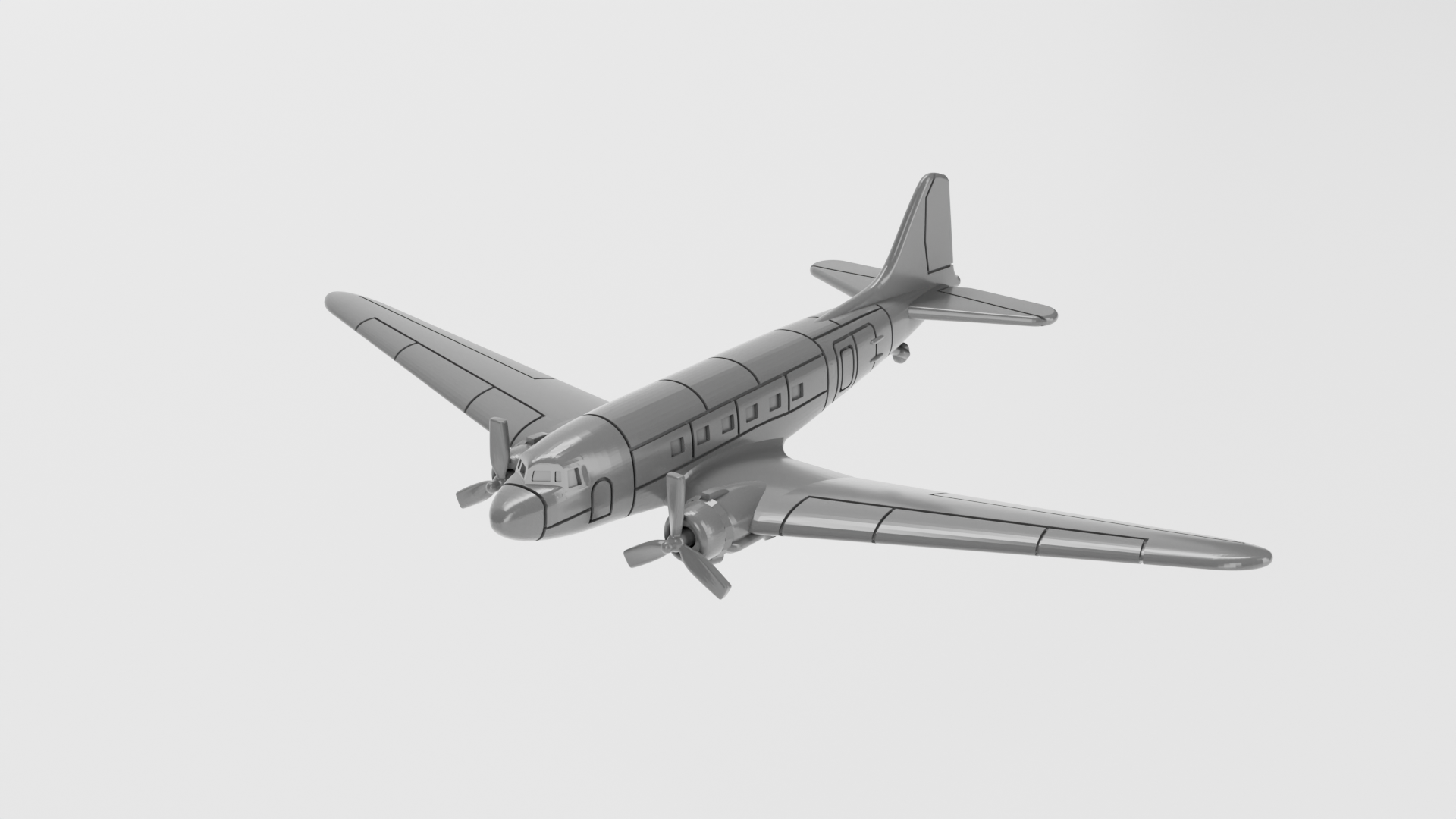 Douglas C-47 Skytrain - Aircraft of Varsity Operation - 1/200 Scale