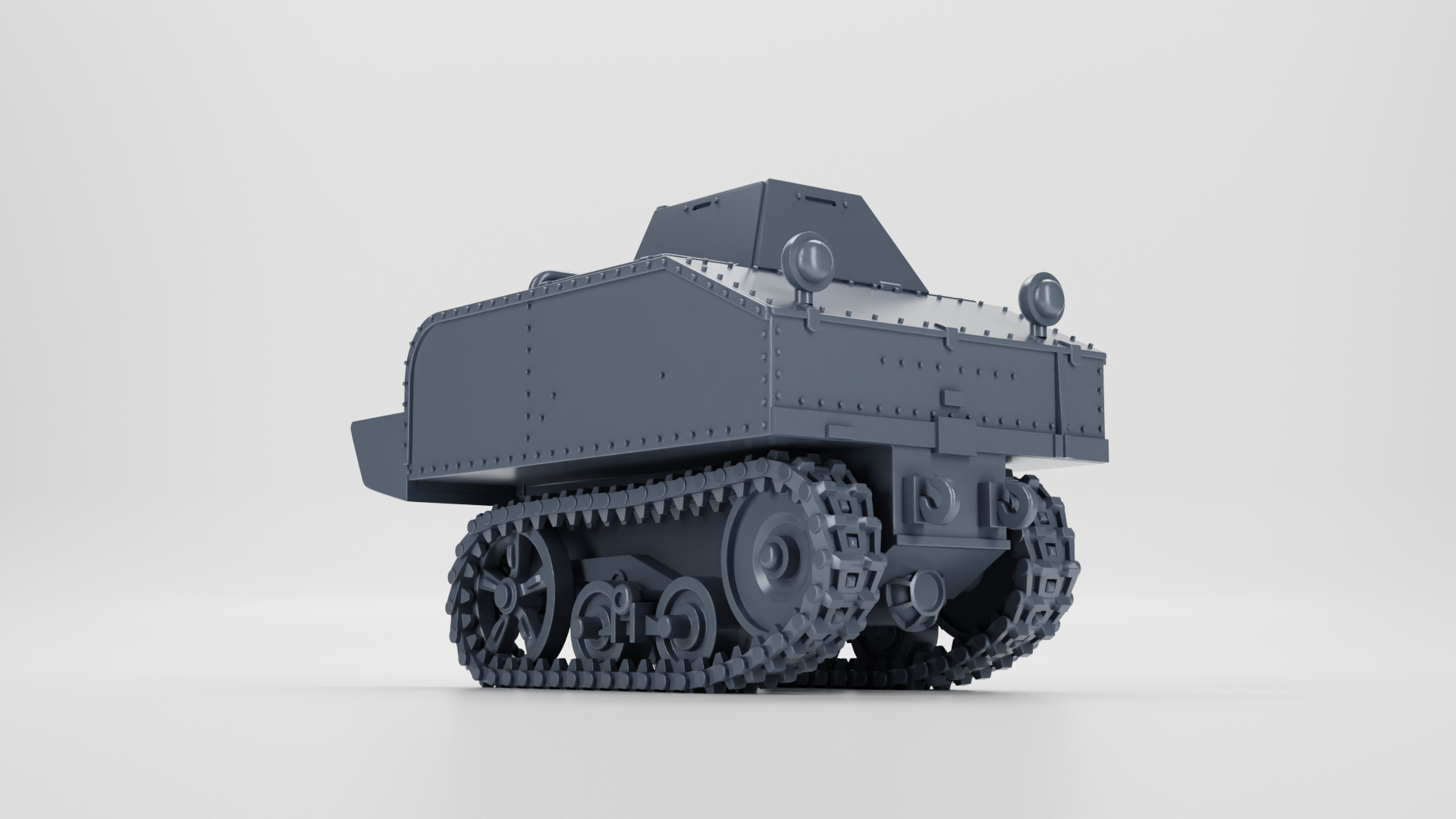 VCL Utility Tractor Type B Cavalry - Belgian Army - 28mm Scale - warga