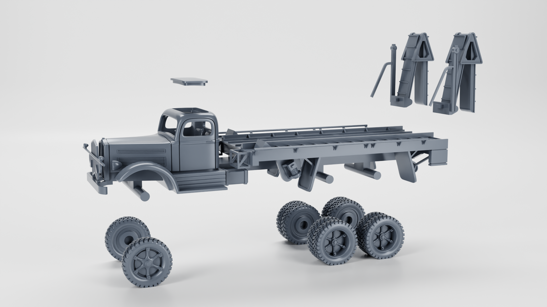 White 920 Tank Transporter (18-Ton, 6x4)(US) - Heavy Transporter - WW2