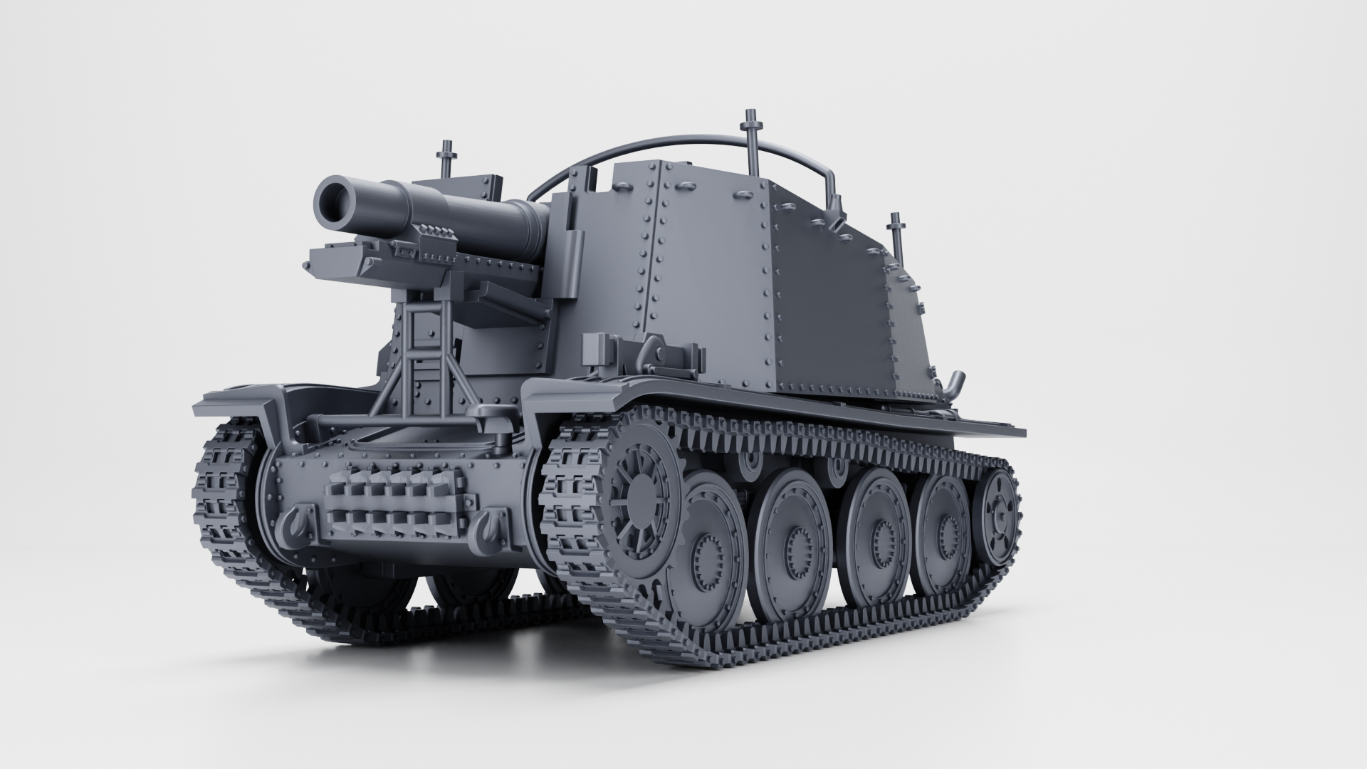 sIG 33 auf Panzer 38(t) Ausf.H Grille - German Sturmpanzers - WWII - G