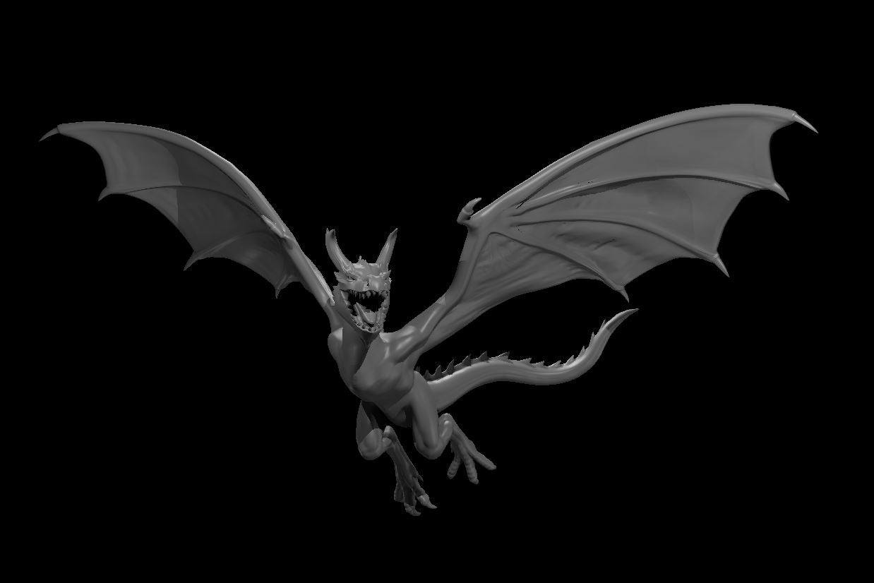 Ash Drake - DND - Pathfinder - Dungeons & Dragons - RPG - Tabletop - m