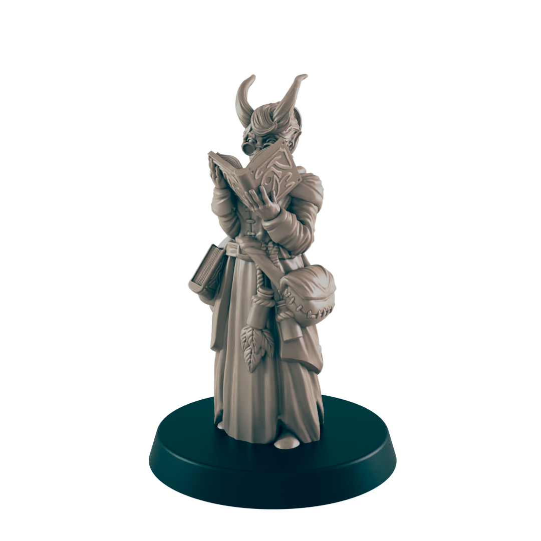 Demonkin Female Scholar - Everyday Folk - Minis - EC3D - - Dungeons