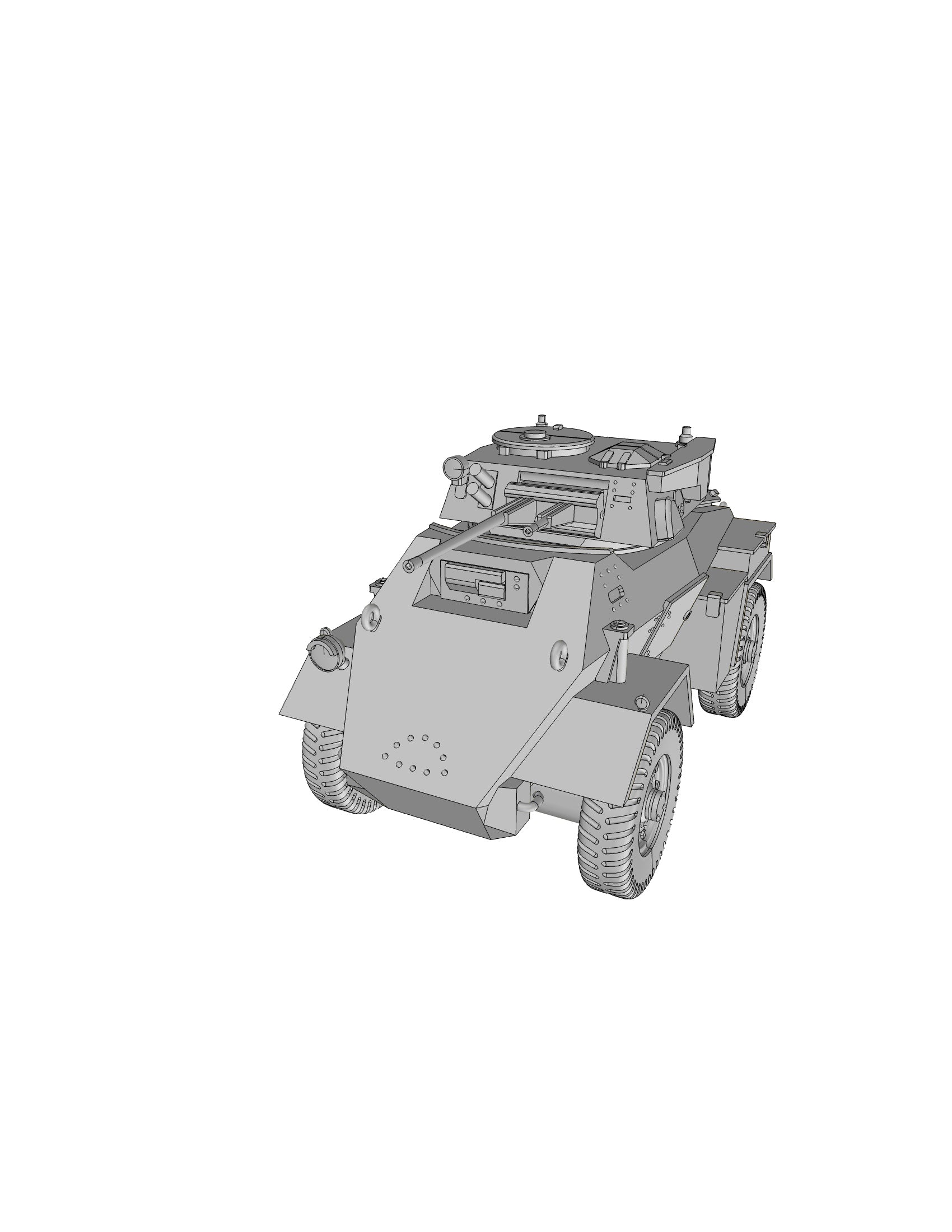 Humber Mark II - UK Army - wargame3d- 28mm Scale