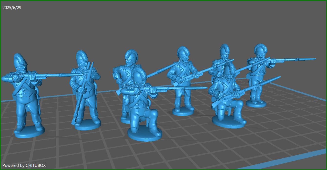 28mm Napoleonic French Revolution French Light elites with tarleton sk