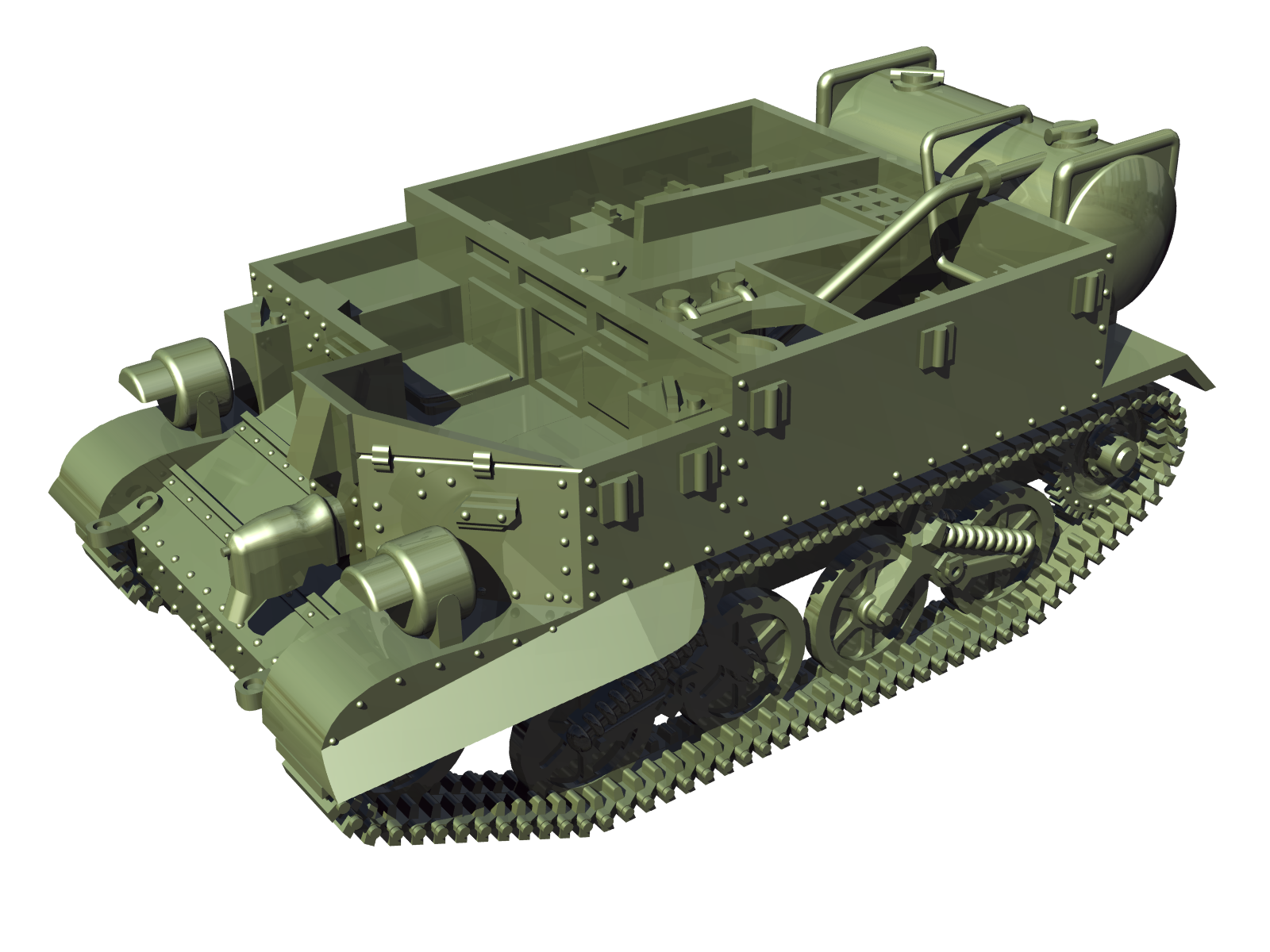 Carrier Wasp Mark IIC - UK Army - wargame3d- 28mm Scale