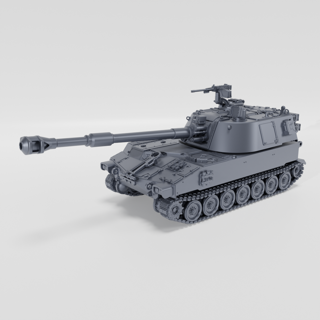M109_A3 Paladin (155mm SPG) - US Army - wargame3d - 28mm Scale