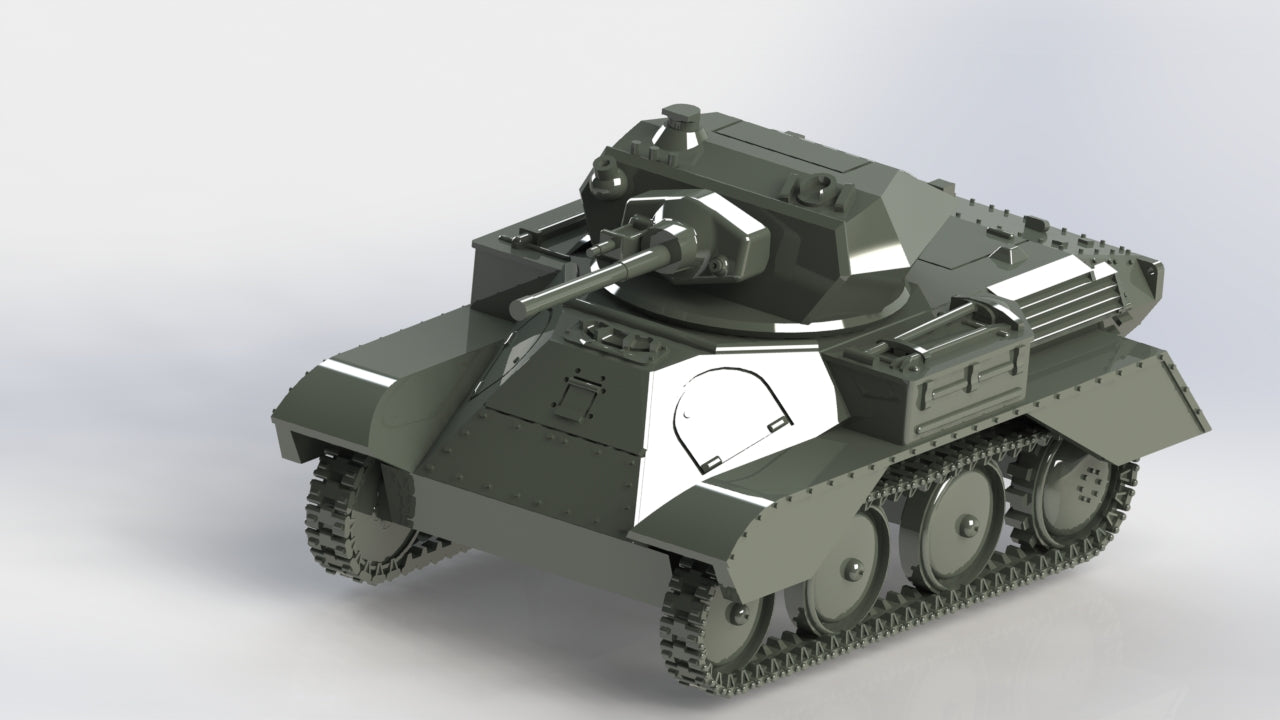 Light tank MK-VIII (A25) - UK Army - 28mm Scale - wargame3d