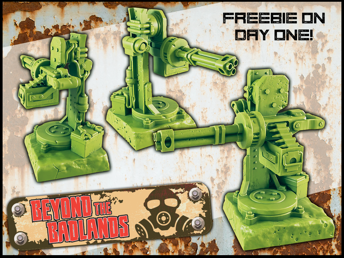 Auto Turret - Beyond the Badlands - Scatter- EC3D - Cyber Punk - SciFi