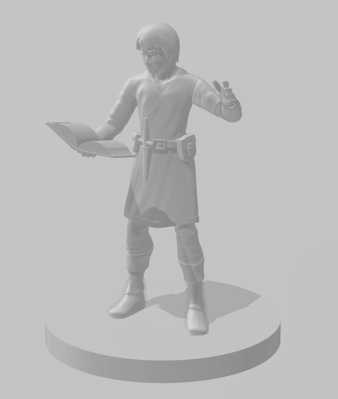 Apprentice Wizard Mini - DND - Pathfinder - Dungeons & Dragons - RPG