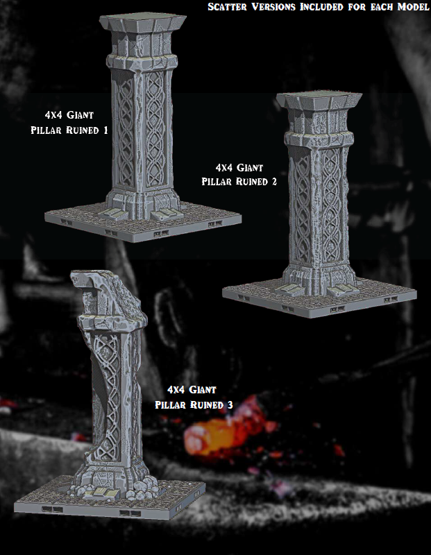 Dwarven Kingdom Giant Pillars - Pathfinder - Dungeons & Dragons - RPG