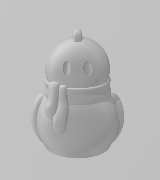 Snowman Keychain - Articulated - Keychain - Desk Ornament - ZOU3D