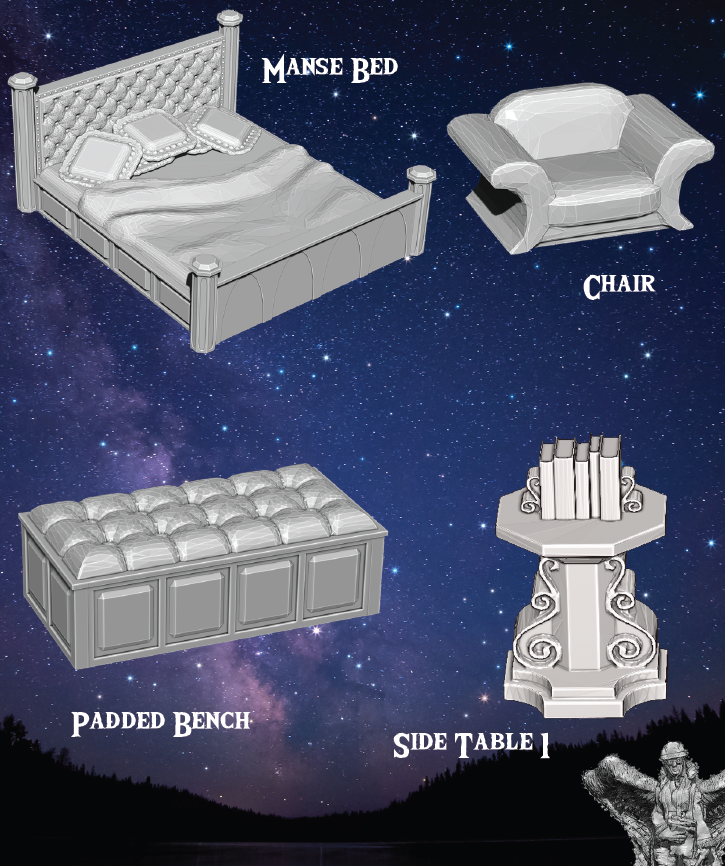 Interior Furniture Part 1 - Pathfinder - Dungeons & Dragons - RPG - Ta