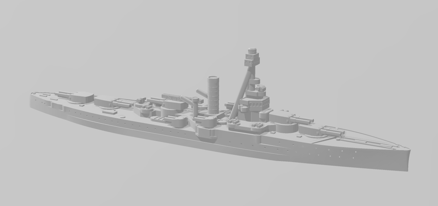 USS Utah 1942 - USN - Wargaming - Axis & Allies - Naval Miniature - Ta