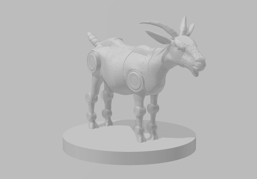 Goat Steel Defender - DND - Pathfinder - Dungeons & Dragons - RPG - Ta
