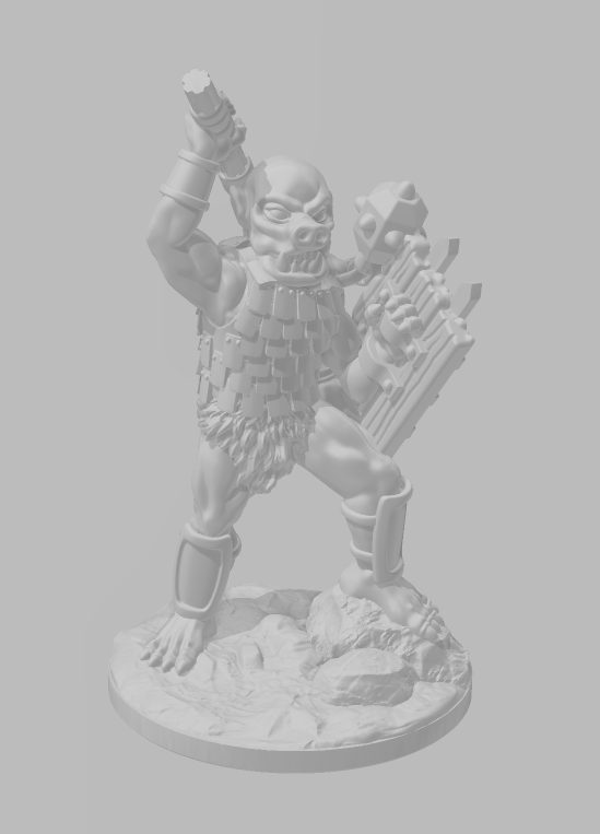 Ork Warriors - 28 mm / 1" - DragonLock - DND - Pathfinder - RPG - Dung