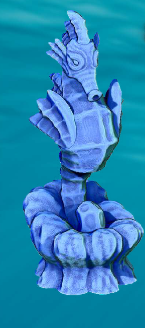 Seahorse Statue - Pathfinder - Dungeons & Dragons - RPG - Tabletop-Ter