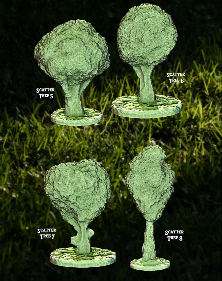 Peaceful Trees Scatter - Pathfinder - Dungeons & Dragons - RPG - Table