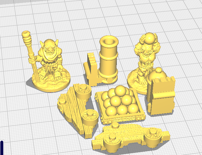 Goblin Cannon Crew - 28 mm / 1" - DND - Pathfinder - RPG - Dungeon & D