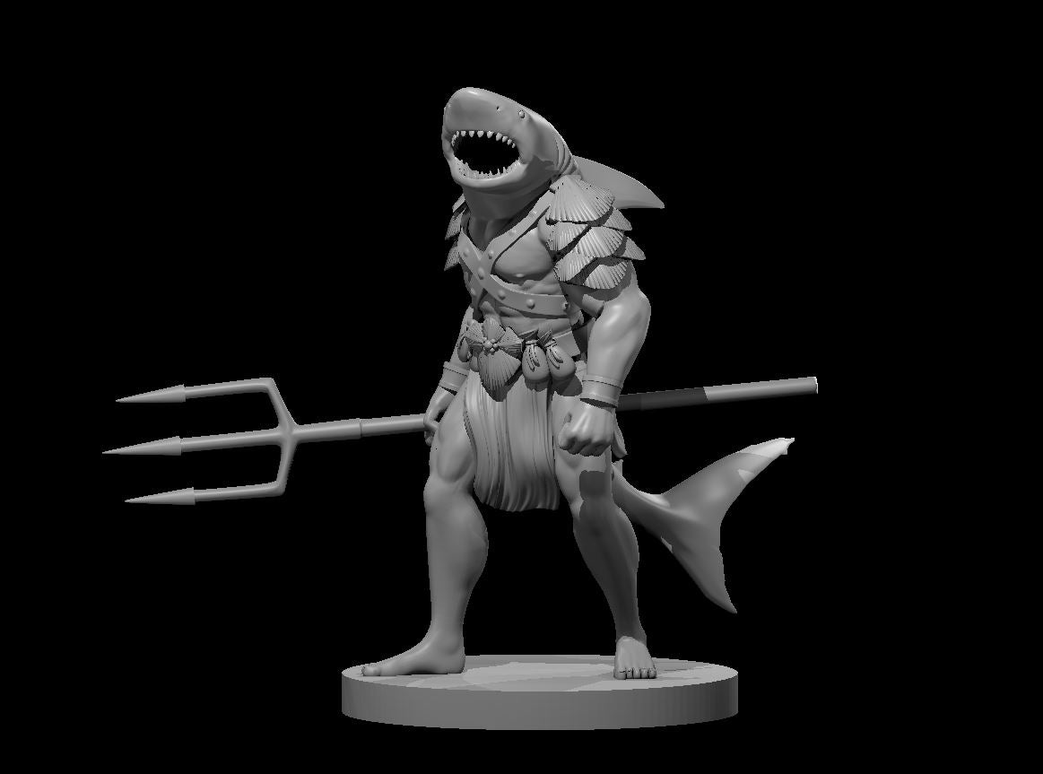 Sharfolk Barbarian - DND - Pathfinder - Dungeons & Dragons - RPG - Tab