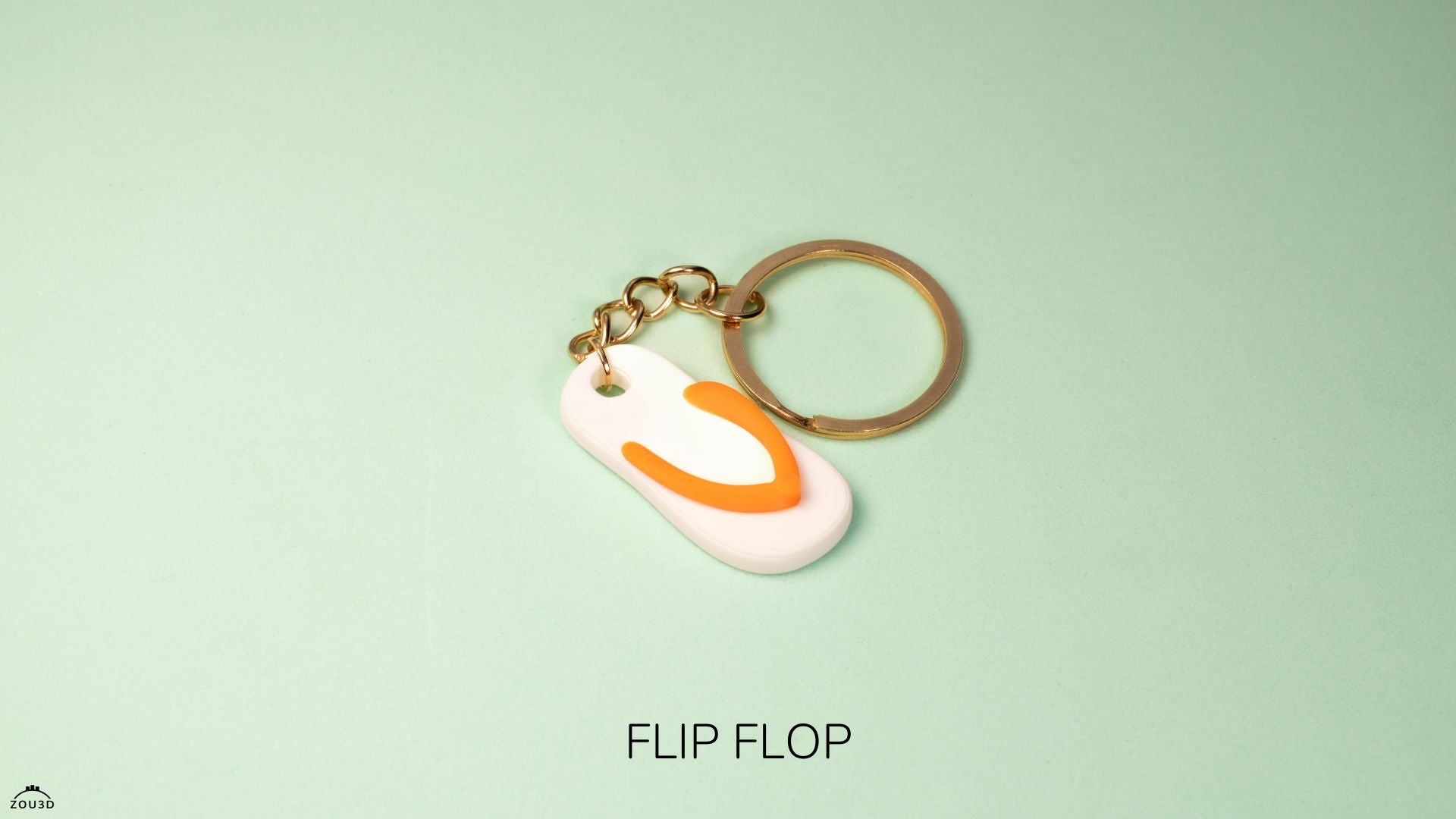 Flip Flop - Articulated - Keychain - Desk Ornament - ZOU3D