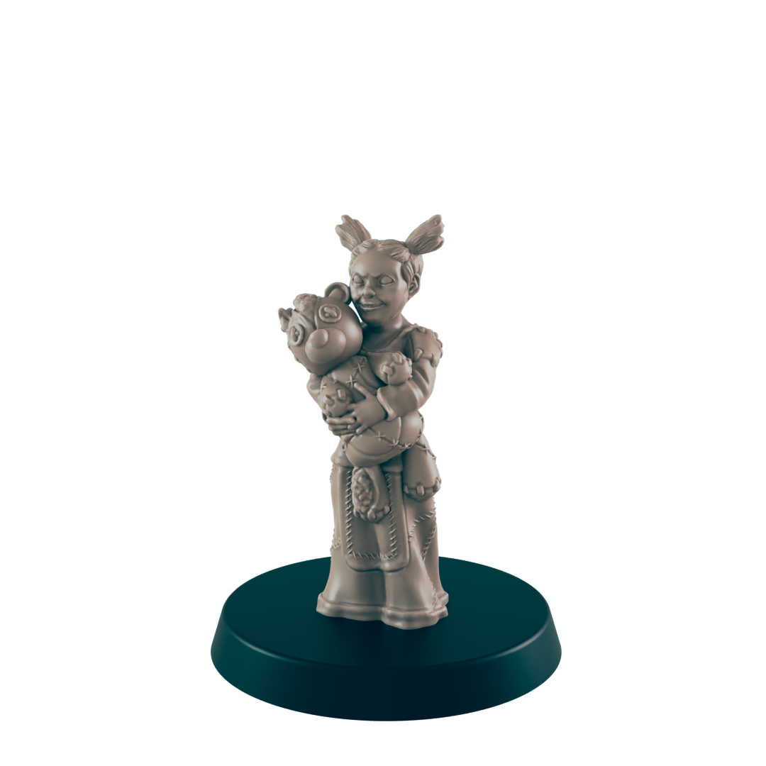 Evil Human Girl - Everyday Folk - Minis - EC3D - - Dungeons & Dragons