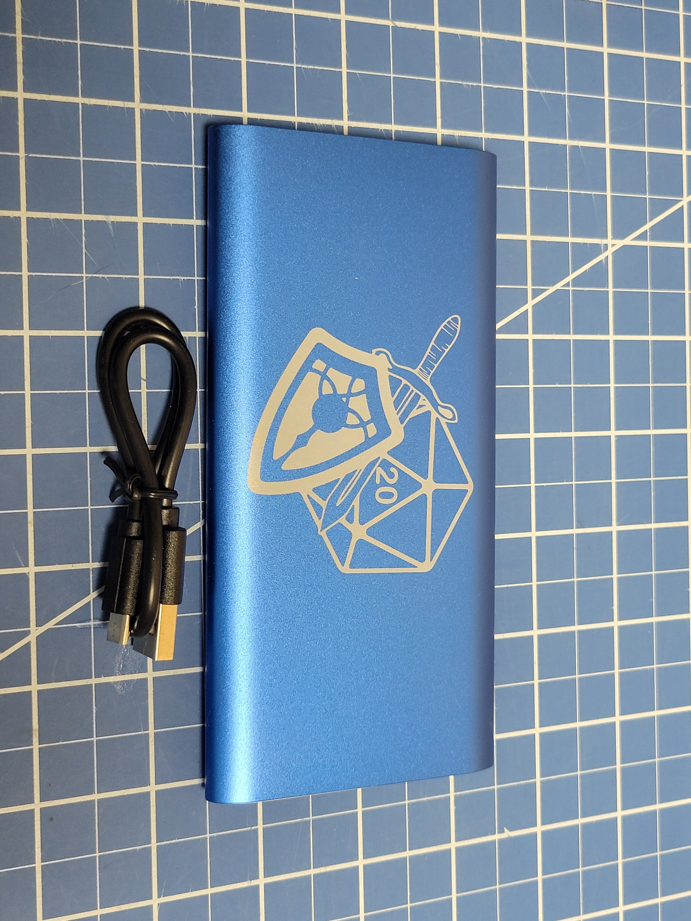 D&D Class Icons Collection 2- 8000MAH Power Bank - Laser Engraved - D2