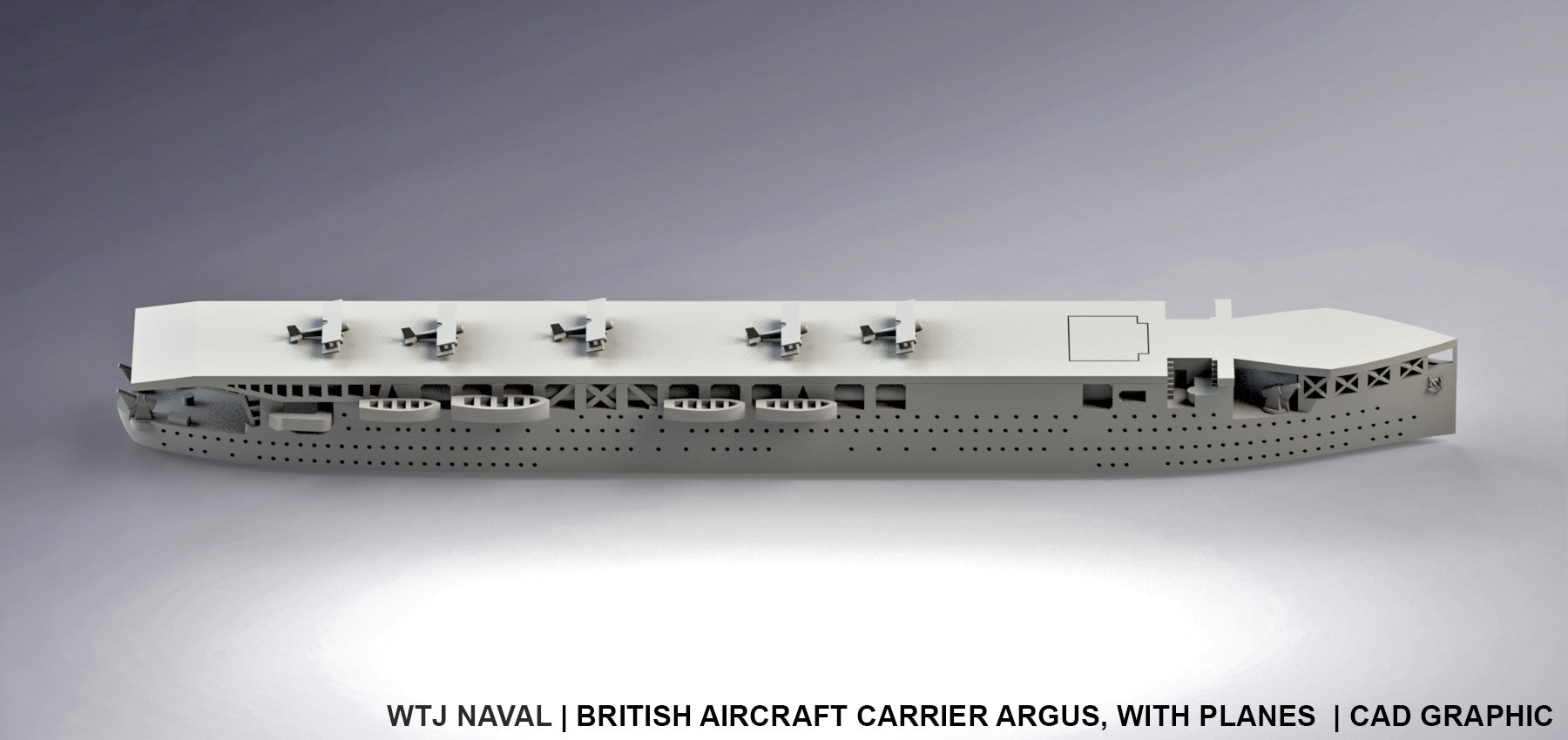 Argus, with planes - UK Royal Navy - Pre Dreadnought Era - Wargaming