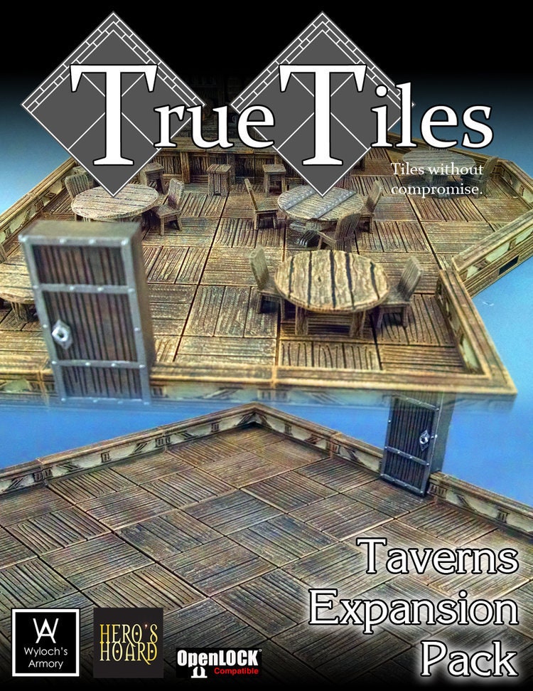 True Tiles - Tavern Tiles Extreme Set 150 Tiles! - OpenLock - DND - Pa