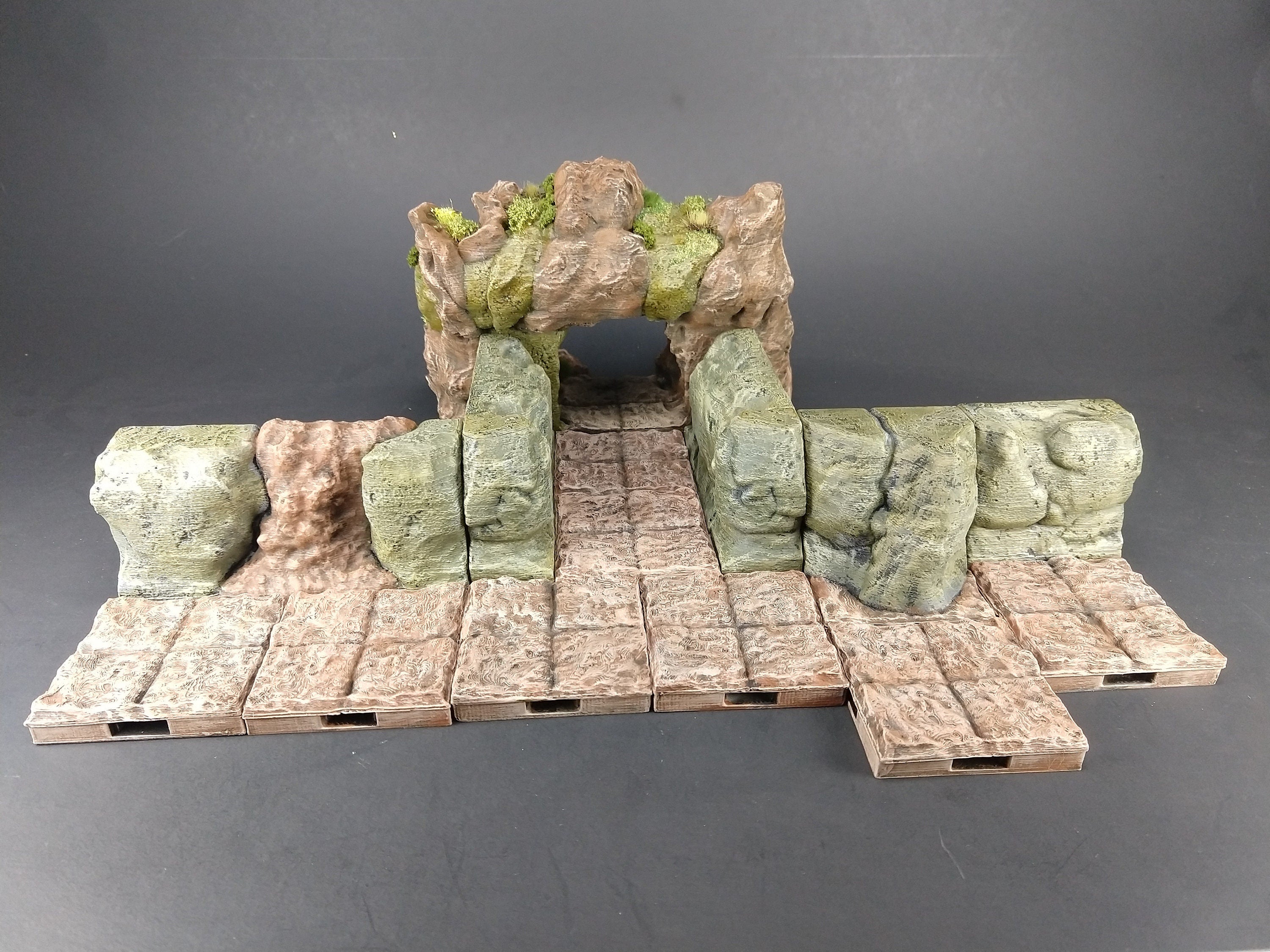 Dry Cave Floor Tiles - OpenLock or DragonLock - Openforge - DND - Path
