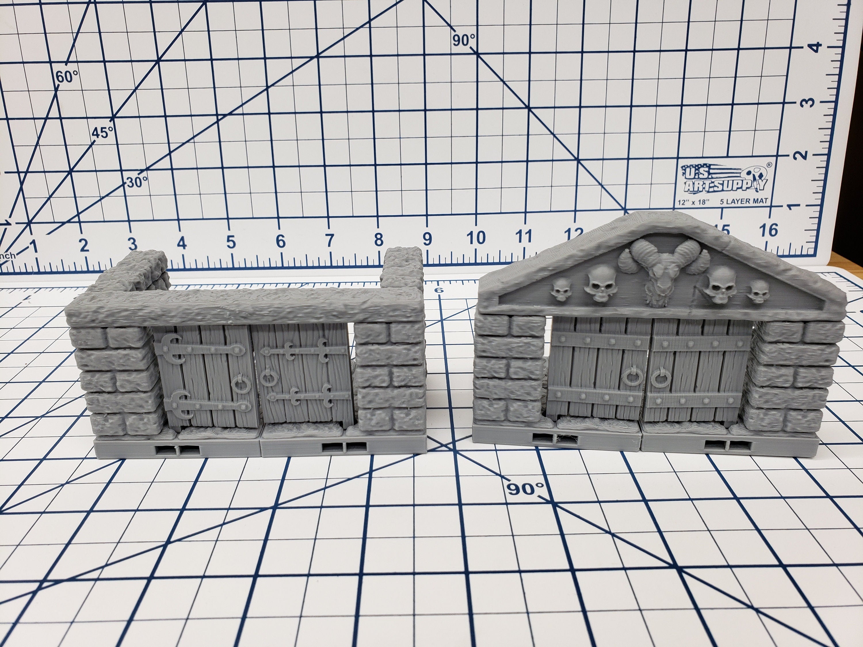Dungeon Style - Double Doors - DragonLock - DND - Pathfinder - RPG - D