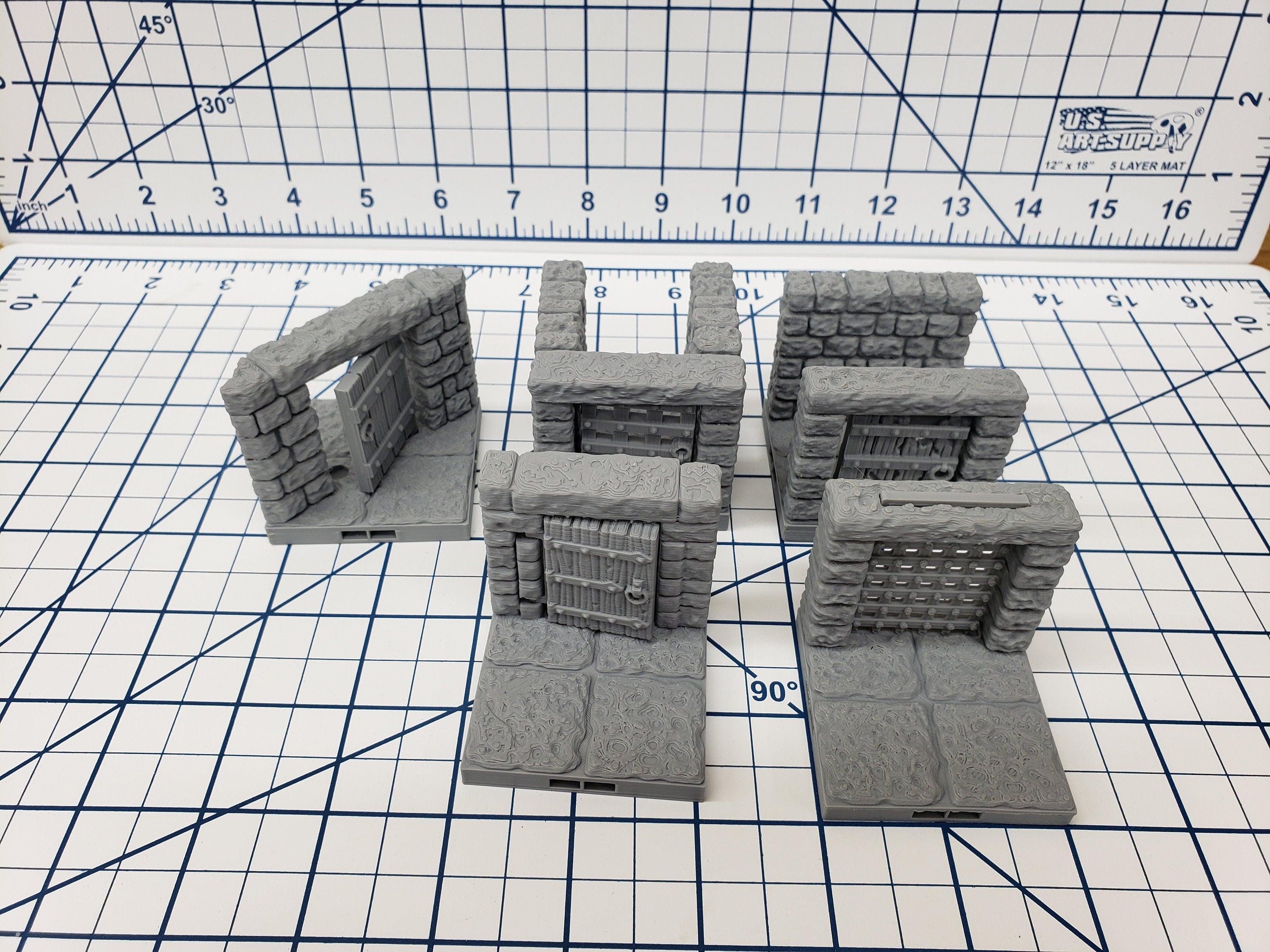Dungeon Style - Single Doors - DragonLock - DND - Pathfinder - RPG - D