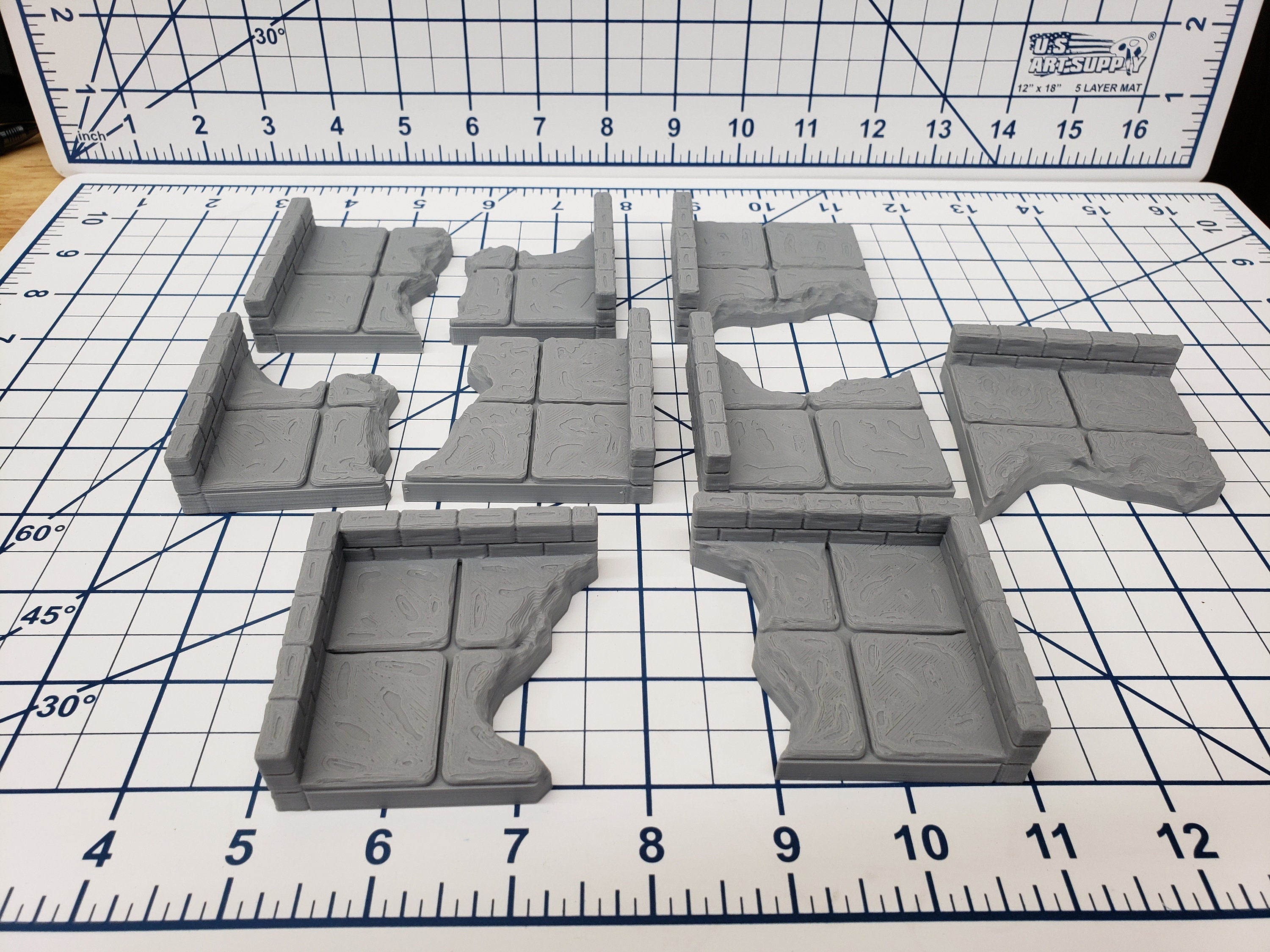 Chasm Wall Tiles - EC3D - DND - Pathfinder - Dungeons & Dragons - RPG