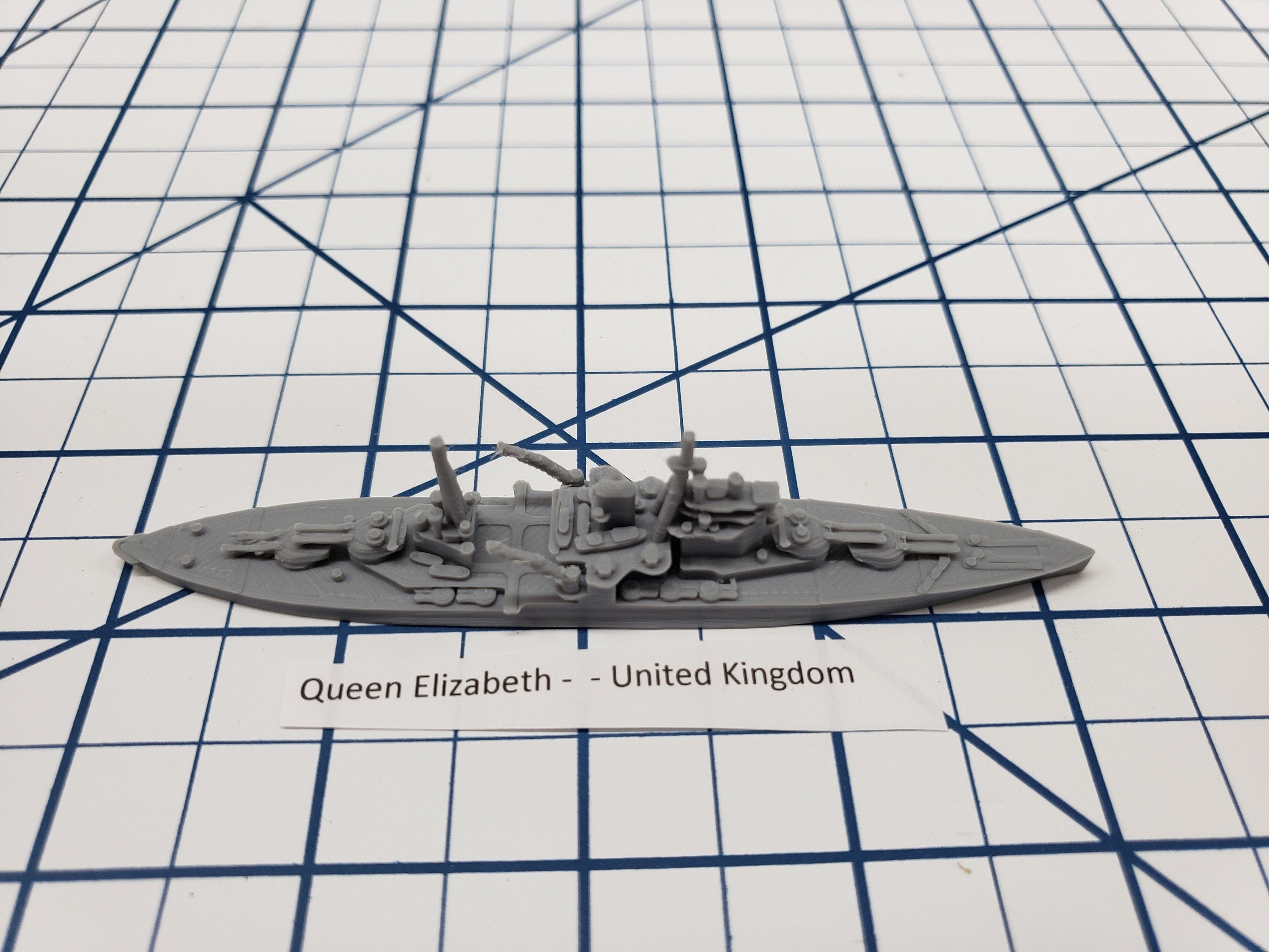 Battleship - HMS Queen Elizabeth - Royal Navy - Wargaming - Axis and A