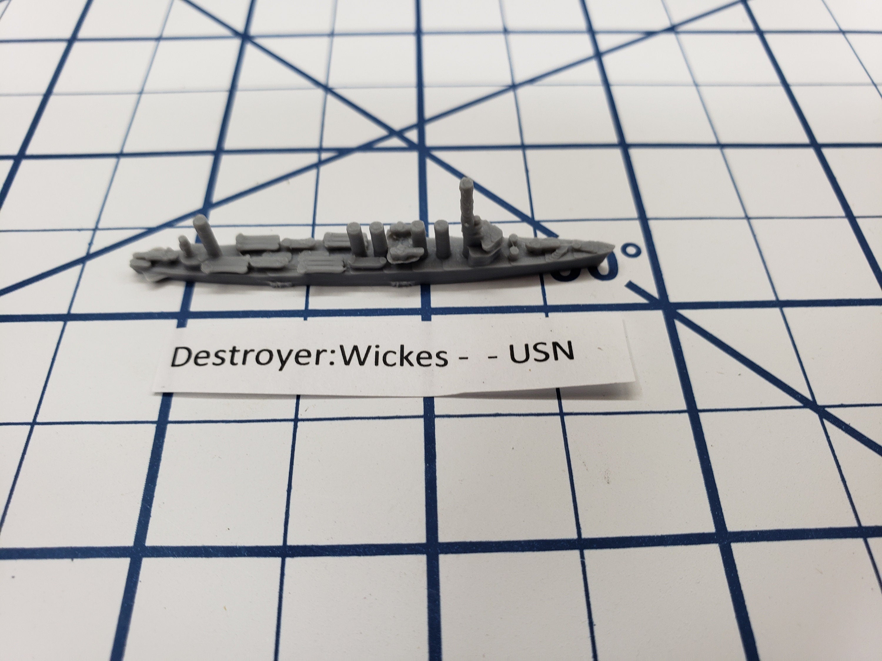 Destroyer - Wickes Class - USN - Wargaming - Axis and Allies - Naval M