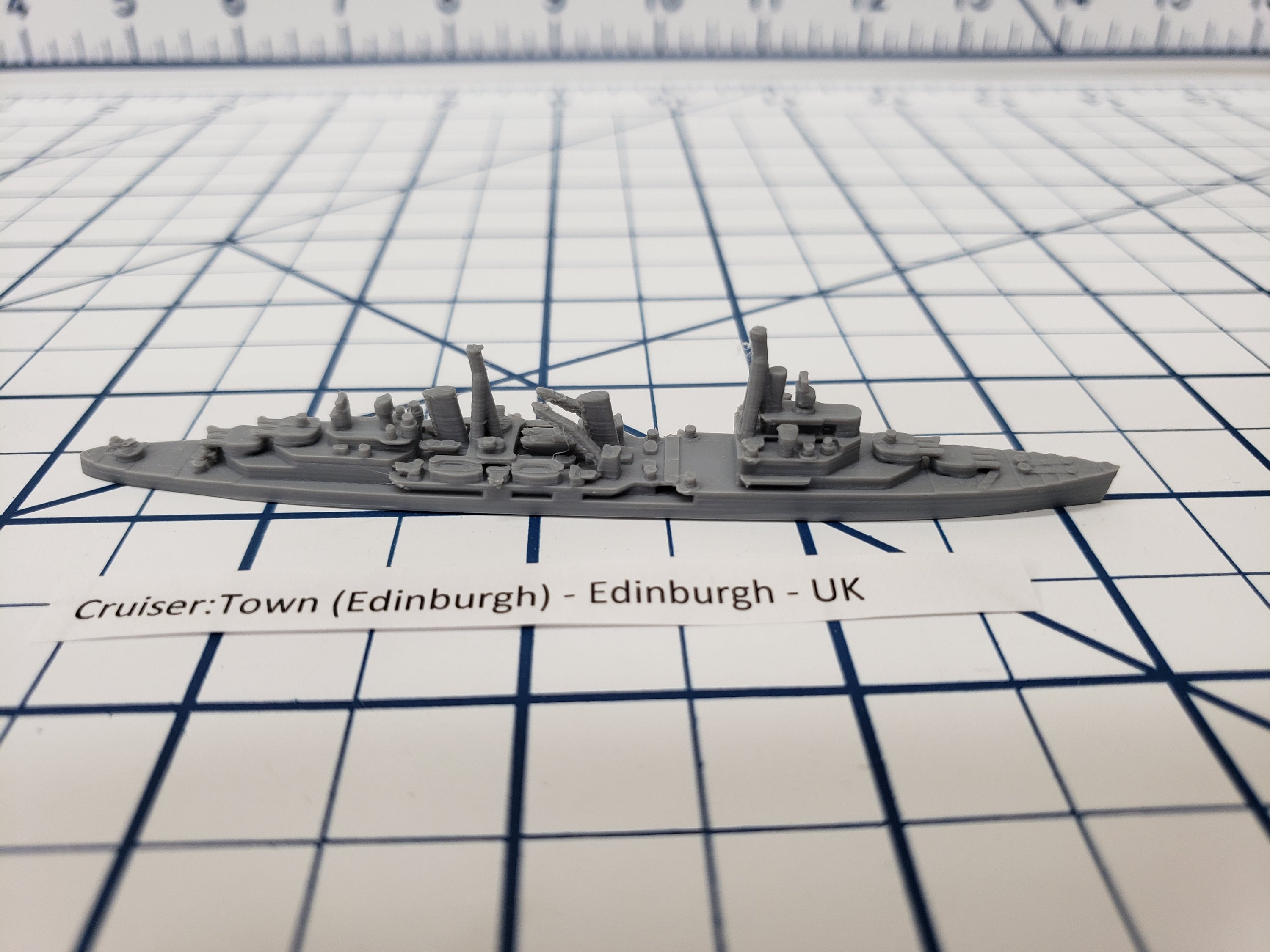 Cruiser - HMS Edinburgh - Royal Navy - Wargaming - Axis and Allies - N