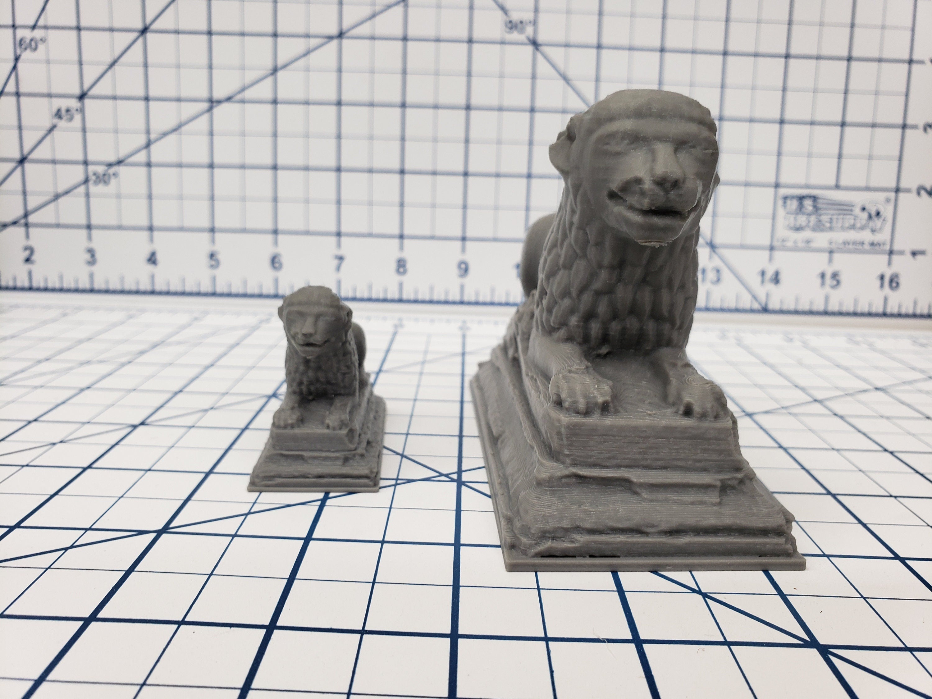 Lion Statue - OpenForge - DND - Pathfinder - RPG - Dungeon & Dragons