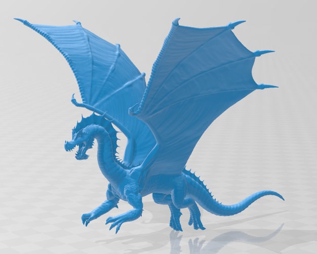Green Dragon Young Chromatic Mini - DND - Pathfinder - Dungeons & Drag
