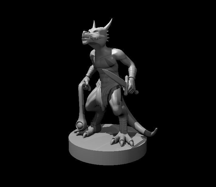 Kobold Mini - DND - Pathfinder - Dungeons & Dragons - RPG - Tabletop