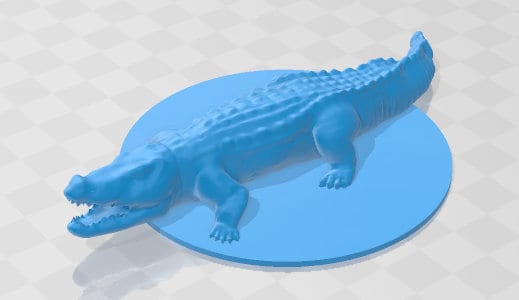 Giant Crocodile Mini - DND - Pathfinder - Dungeons & Dragons - RPG - T