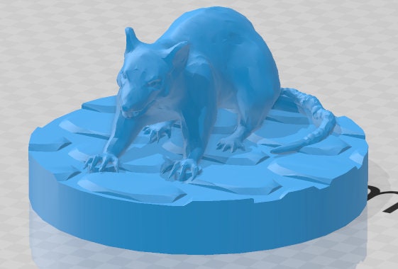 Giant Rat Mini - DND - Pathfinder - Dungeons & Dragons - RPG - Tableto