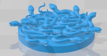 Swarm of Poisonous Snakes Mini - DND - Pathfinder - Dungeons & Dragons
