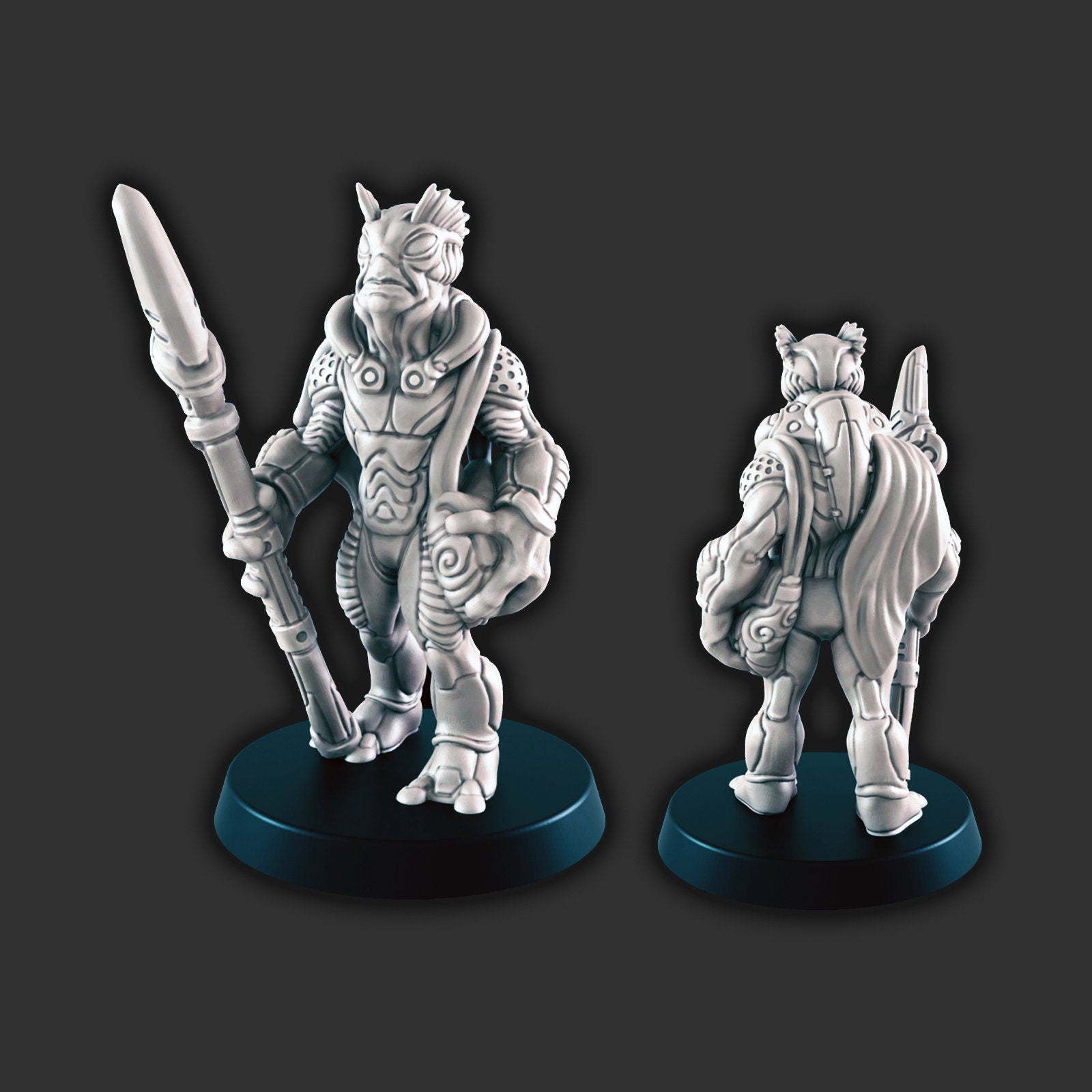 Alien Explorer - Minis - Titus X - DND - Pathfinder - Dungeons & Drago