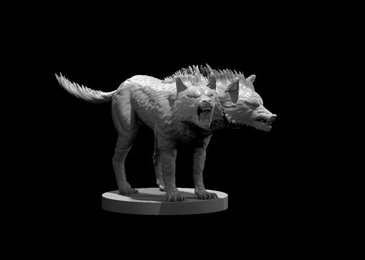 Death Dog Mini - DND - Pathfinder - Dungeons & Dragons - RPG - Tableto