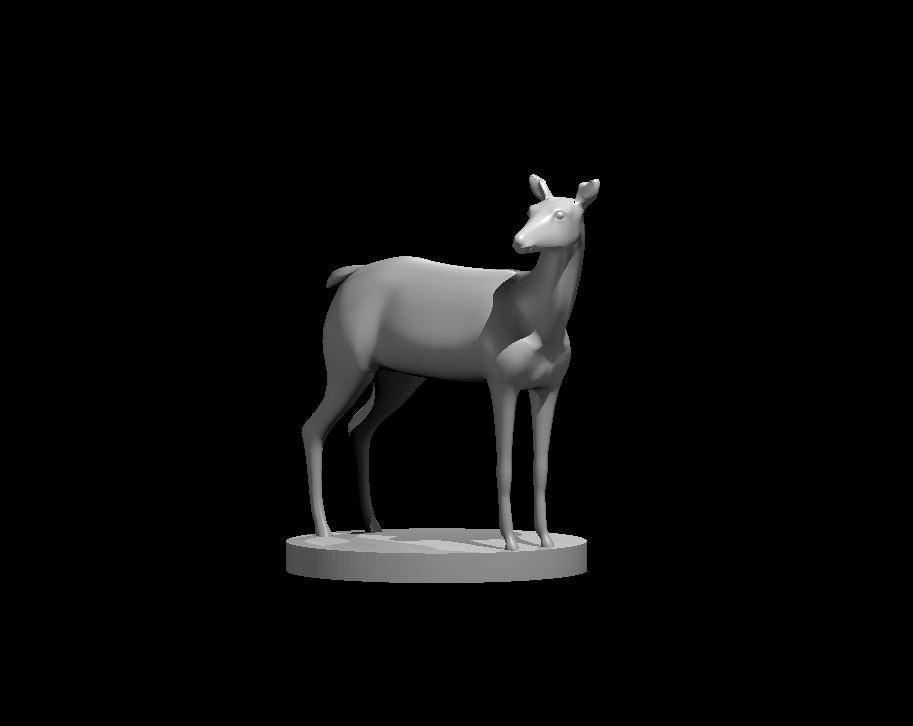 Deer Mini - DND - Pathfinder - Dungeons & Dragons - RPG - Tabletop - m