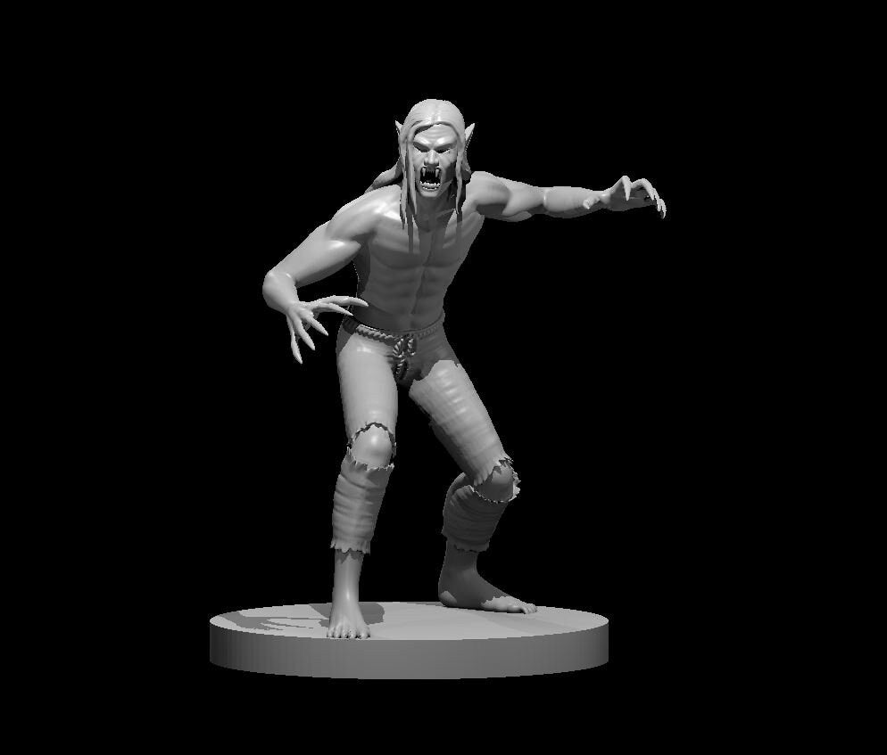 Vampire Spawn Male Mini - DND - Pathfinder - Dungeons & Dragons - RPG
